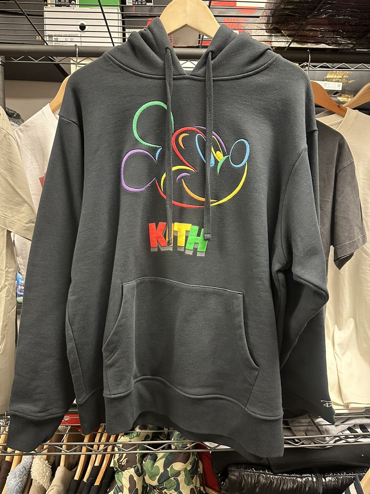 Kith Kith x disney Mickey Mouse hoodie large new | Grailed