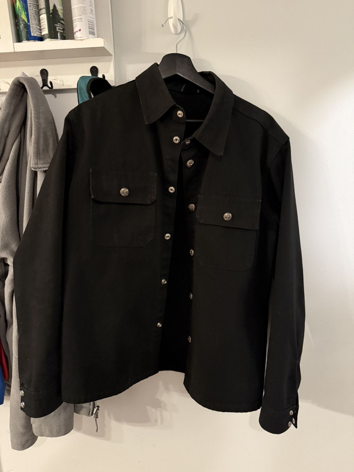 Chrome Hearts Chrome hearts button up | Grailed