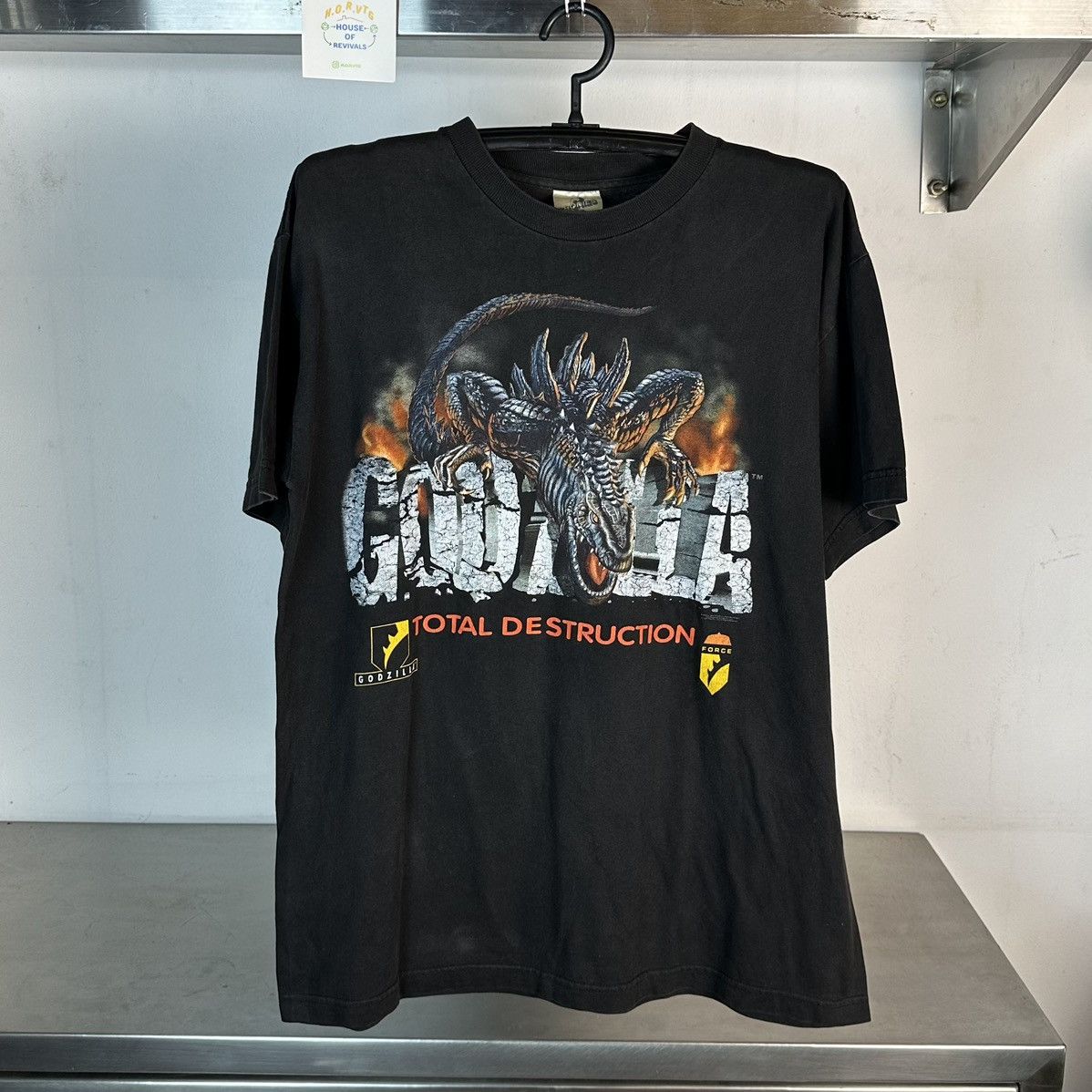 Vintage Vintage 90s Godzilla Total Destruction Movie Promo T-shirt ...