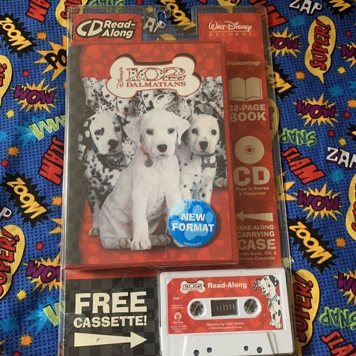 Disney DISNEY 102 Dalmatians Read Along Book CD, Cassette, Case | Grailed