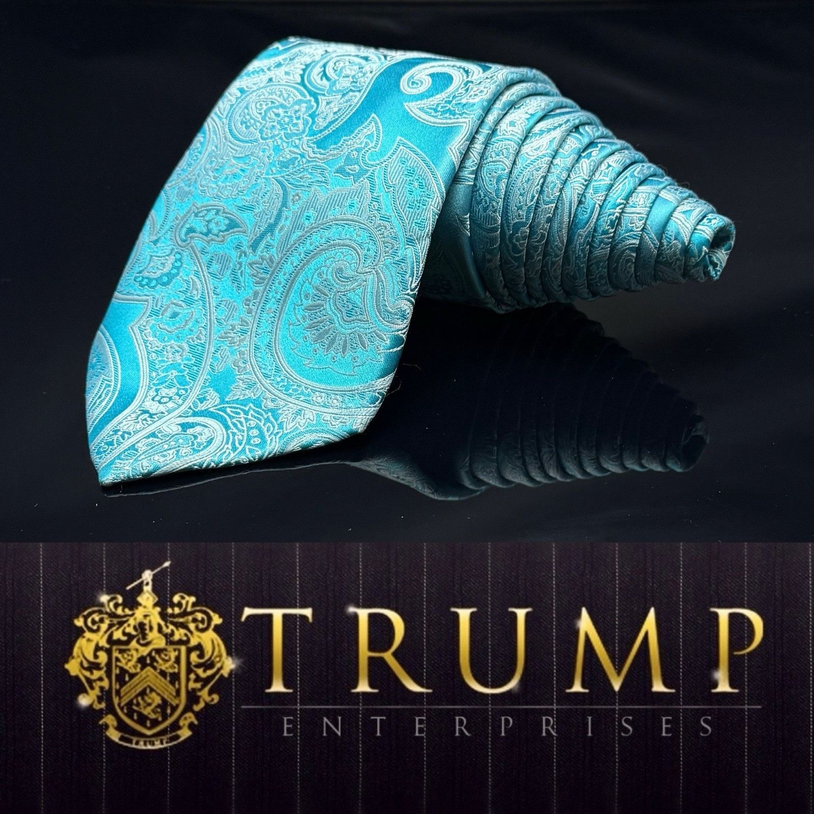 Donald Trump Donald J. Trump Tie Signature Collection GOLD BAR Bright ...