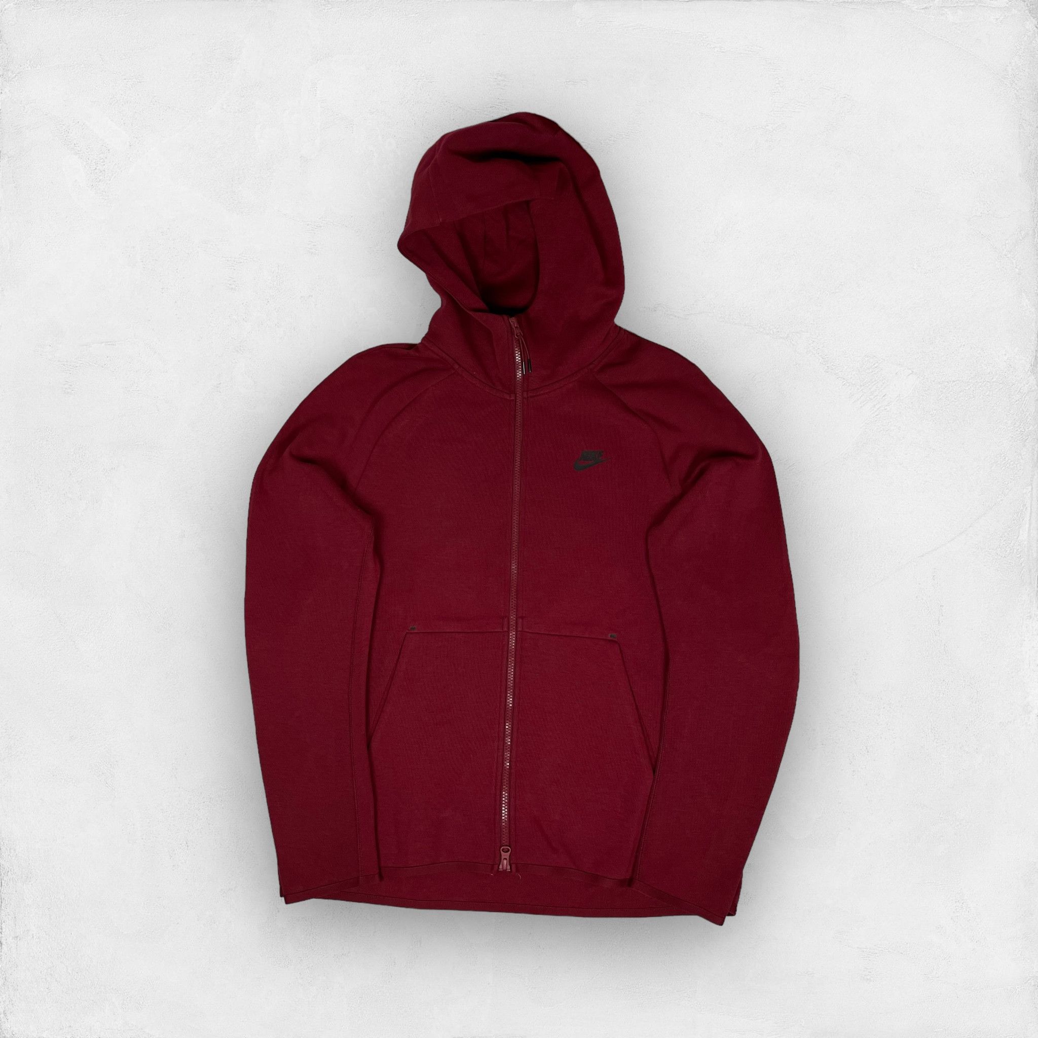 Nike × Streetwear Nike Sportswear Tech Fleece Men's Maroon Full Zip ...