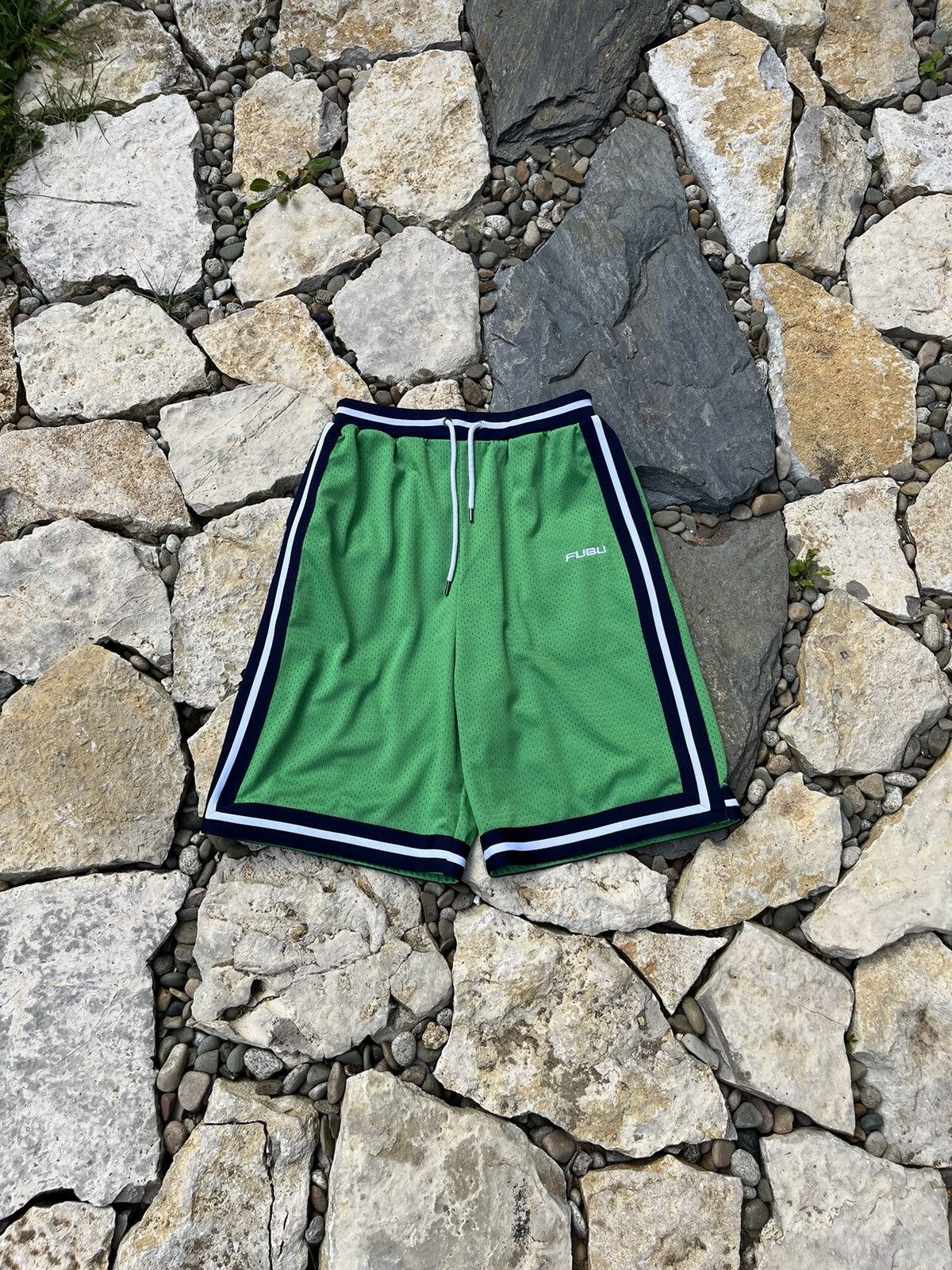 Fubu × Streetwear × Vintage Fubu vintage mesh basketball baggy shorts ...