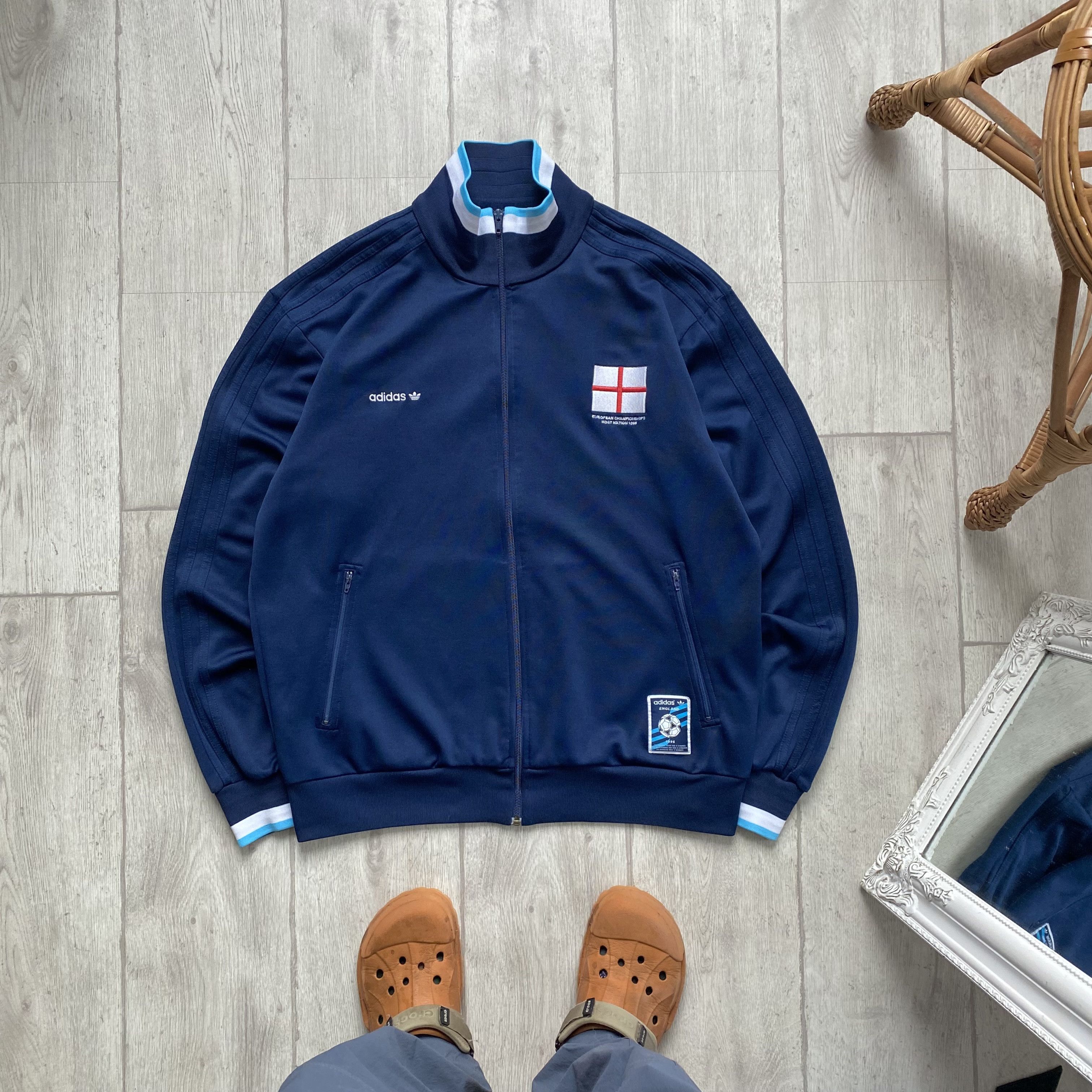 Adidas ⚽️Rare Vintage Adidas England Championship 1996 Truck Jacket ...