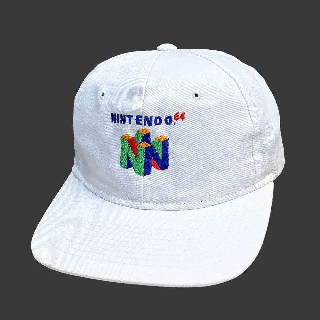 Nintendo × Vintage Nintendo 64 1990s 96 Vintage Logo OG Snapback Cap ...