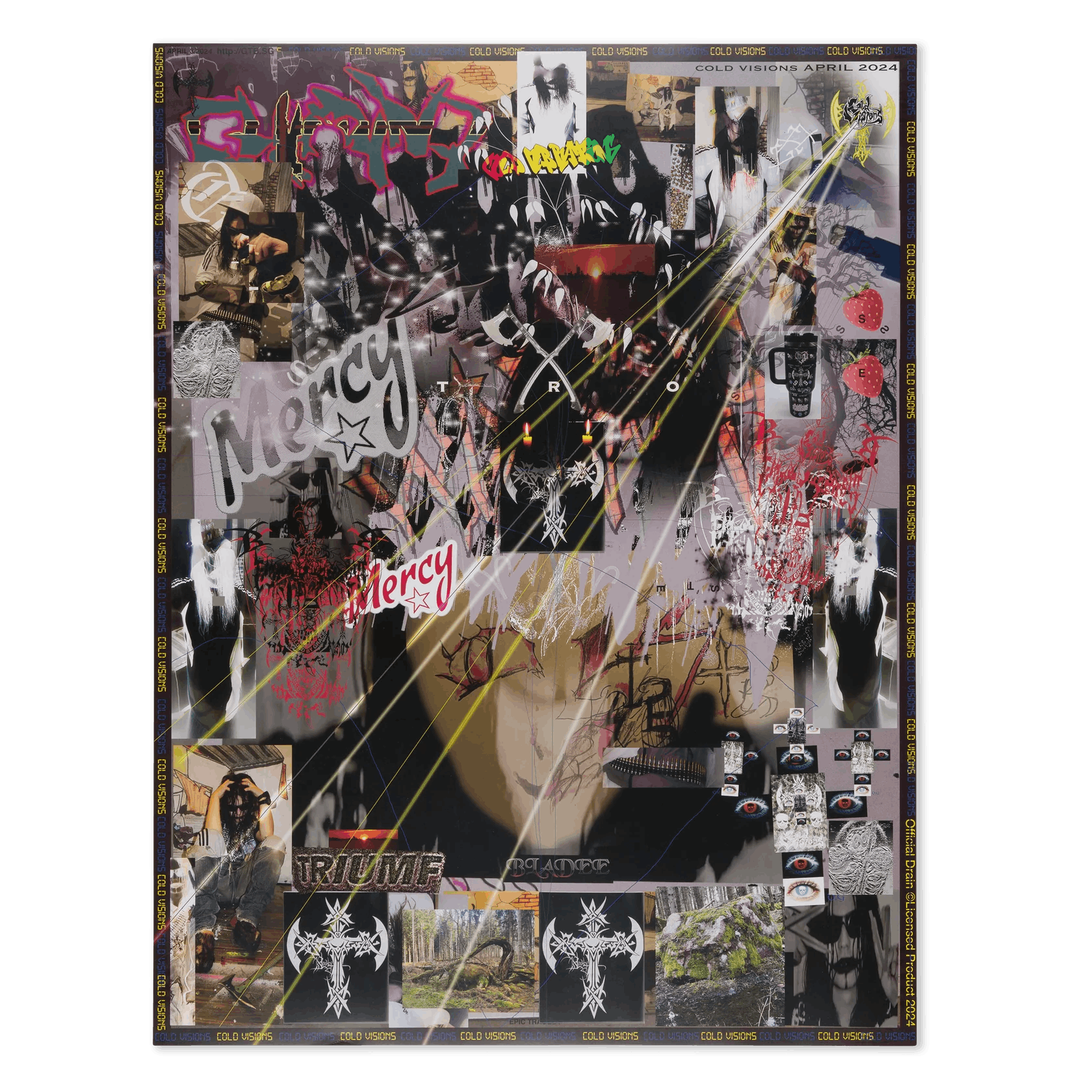 Drain Gang × Sad Boys × Sad Boys Sbe Merch BLADEE COLD VISIONS AIM ...