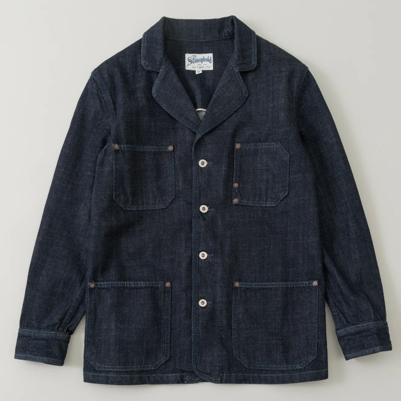 The Stronghold $610 Work Jacket/ Chore Coat, 10.5 oz Indigo Selvedge ...