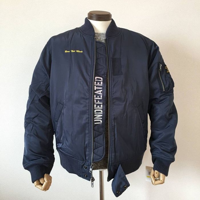 Converse Converse UNDFTD Bomber Blue Flight Bomber Jacket | Grailed