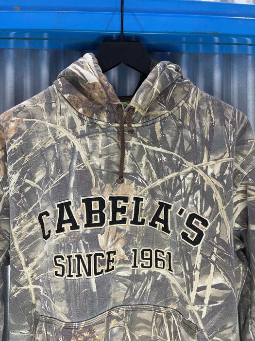 Cabelas Cabela's Stitched Logo Camo Hoodie | Grailed