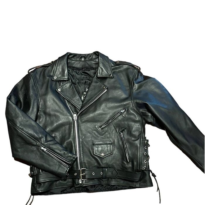 Other USA Bikers Dream 48 Black Leather Moto Jacket Thinsulate | Grailed