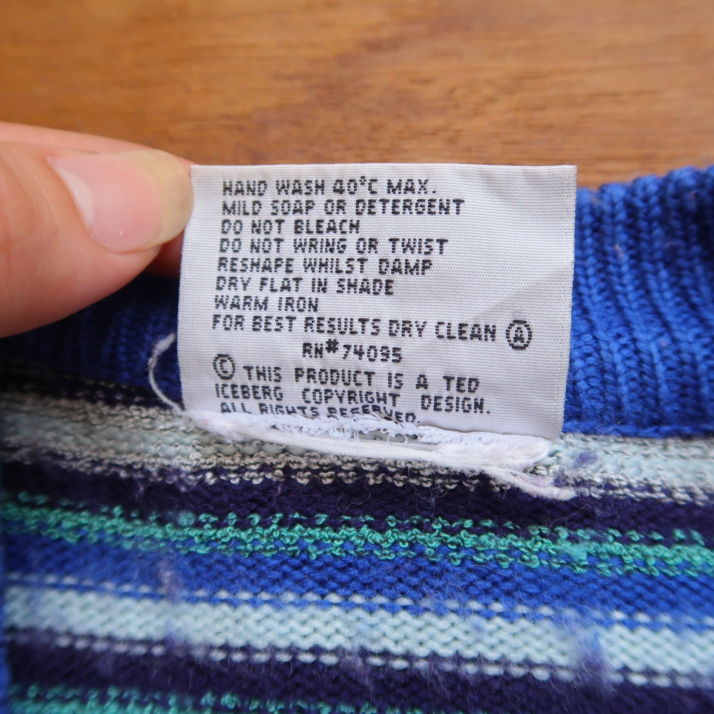Iceberg 1990s Iceberg x Led Psychedelic Stripe Knitted Mohair Vest ...