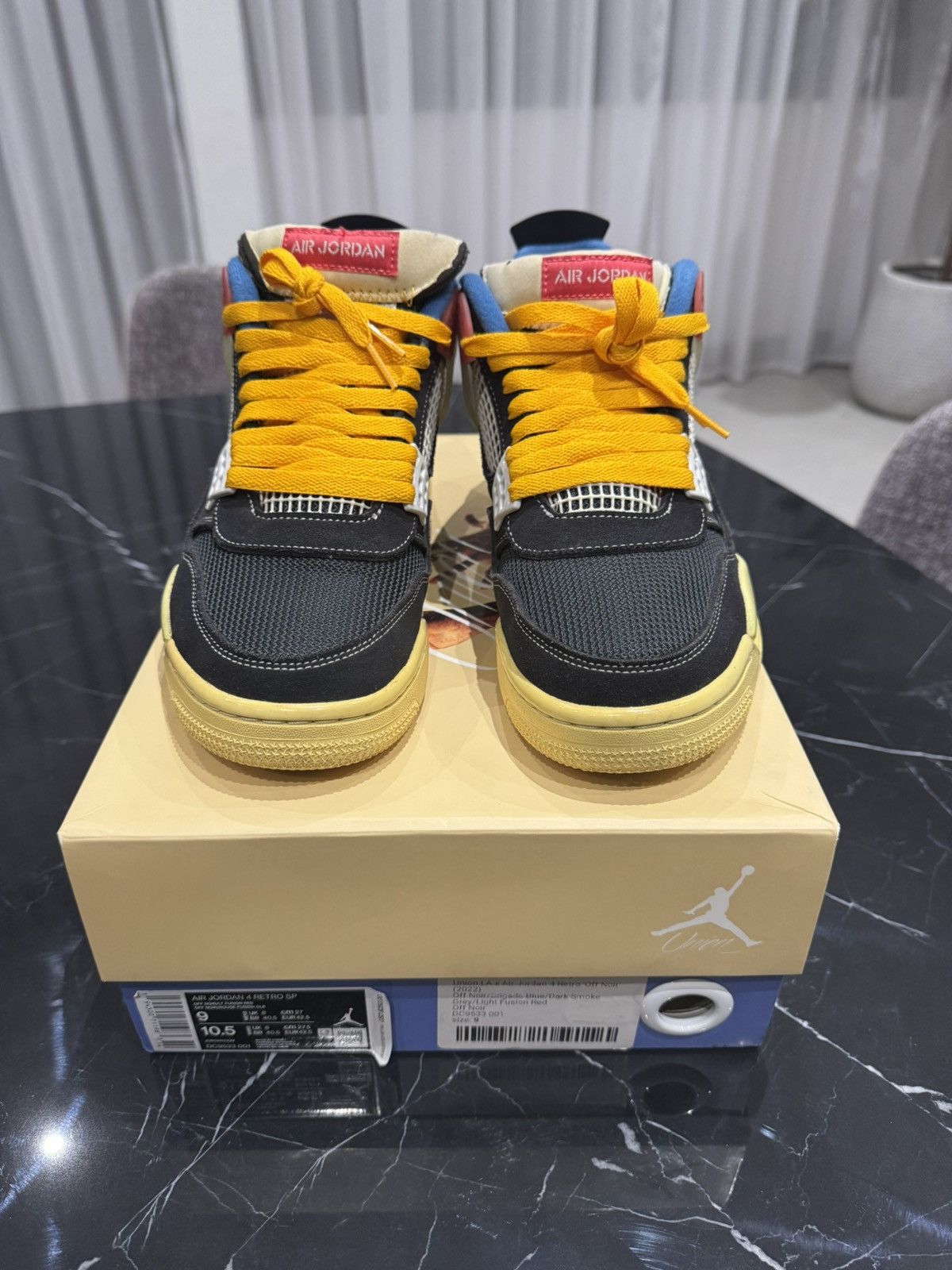 Jordan Brand × Union LA Jordan 4 Retro x Union LA Mid Off Noir- Size 9 ...