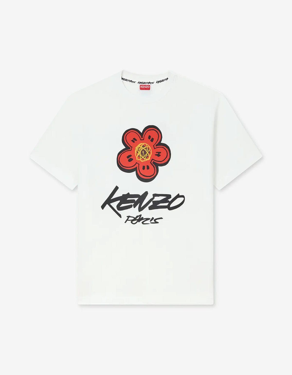 Kenzo Kenzo x Futura 2000 White Boke Flower Logo T-Shirt | Grailed