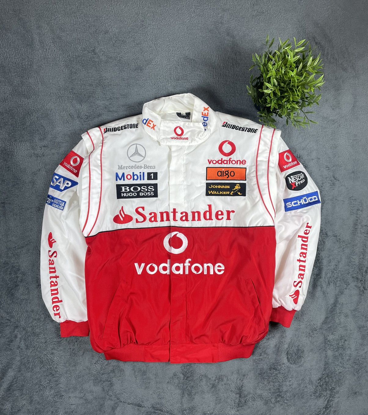 Mercedes Benz Mercedes Benz f1 vintage racing jacket L | Grailed