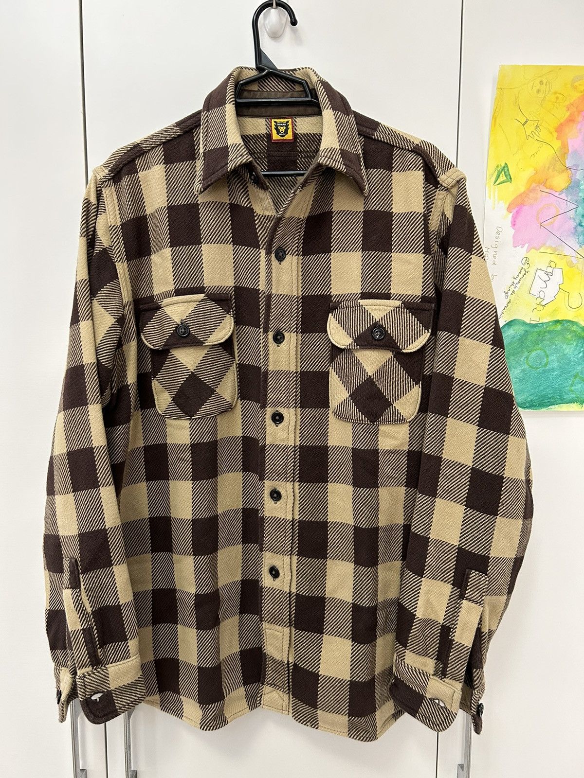 Human Made × Nigo Human made Nigo Era heavy flannel shirt | Grailed
