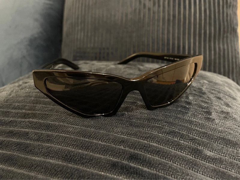 Prada × Vintage PRADA Sunglasses Cateye Wrap Shield Ski Mask Symbol ...