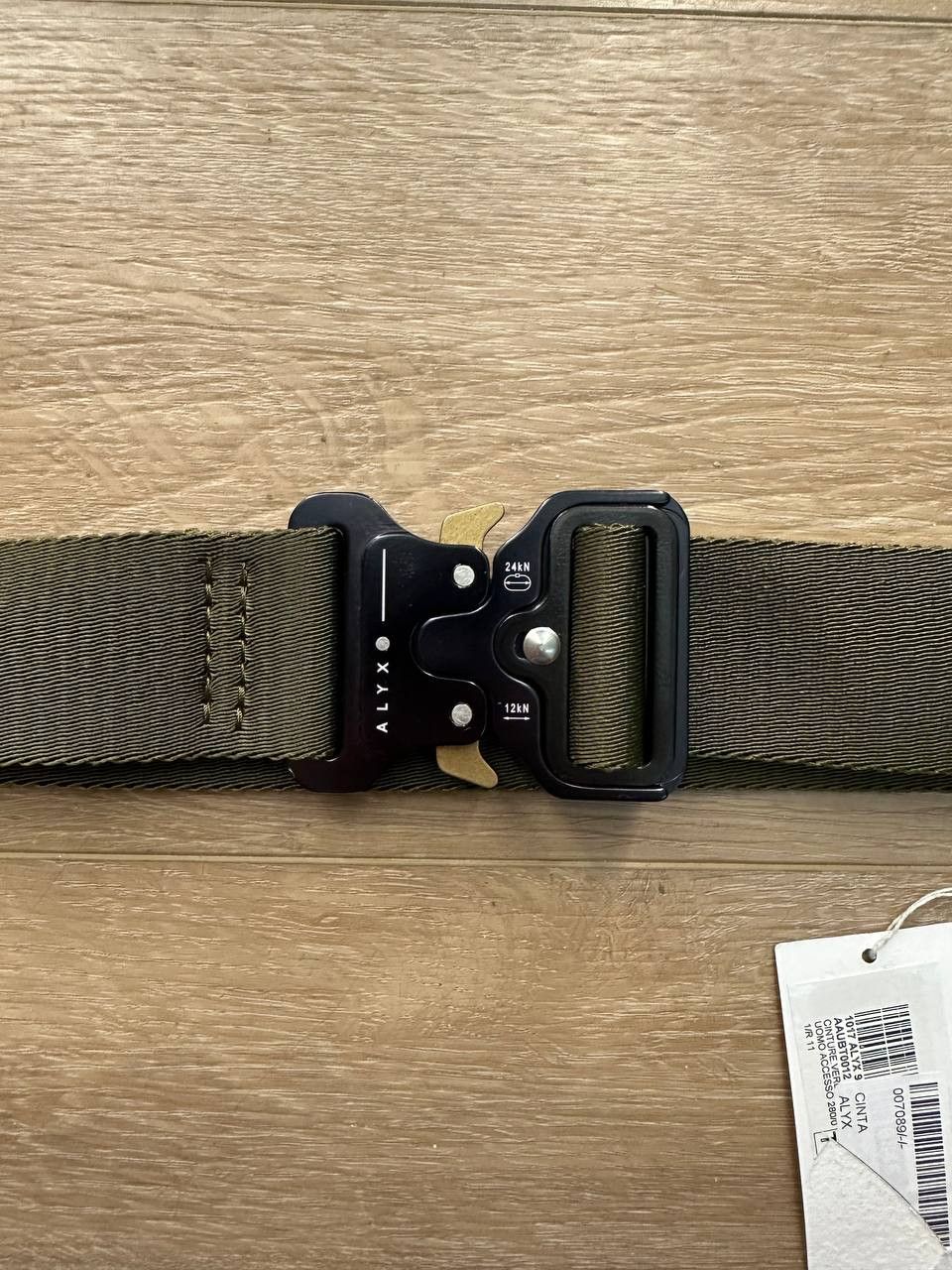 1017 ALYX 9SM × Alyx Large Belt In Khaki | Grailed