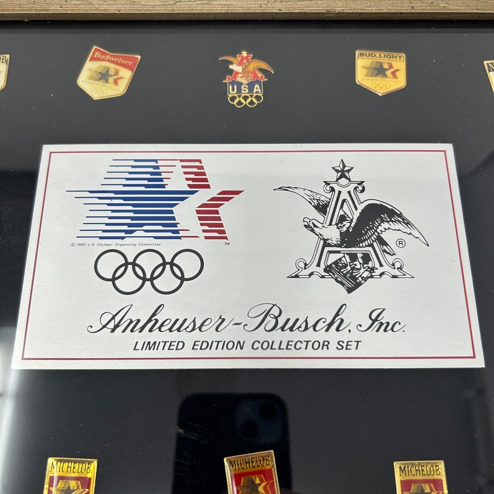 Vintage Vintage 1984 Olympic Collector Set Lapel Pins Anheuser Busch ...