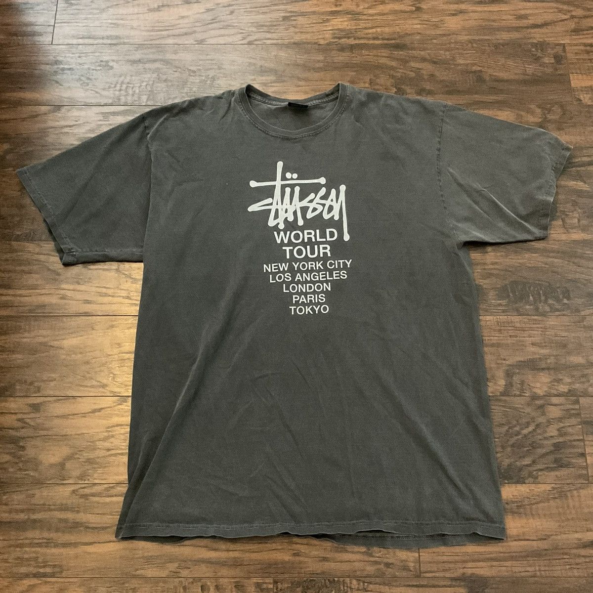 Streetwear × Stussy × Supreme Stussy world tour t shirt | Grailed