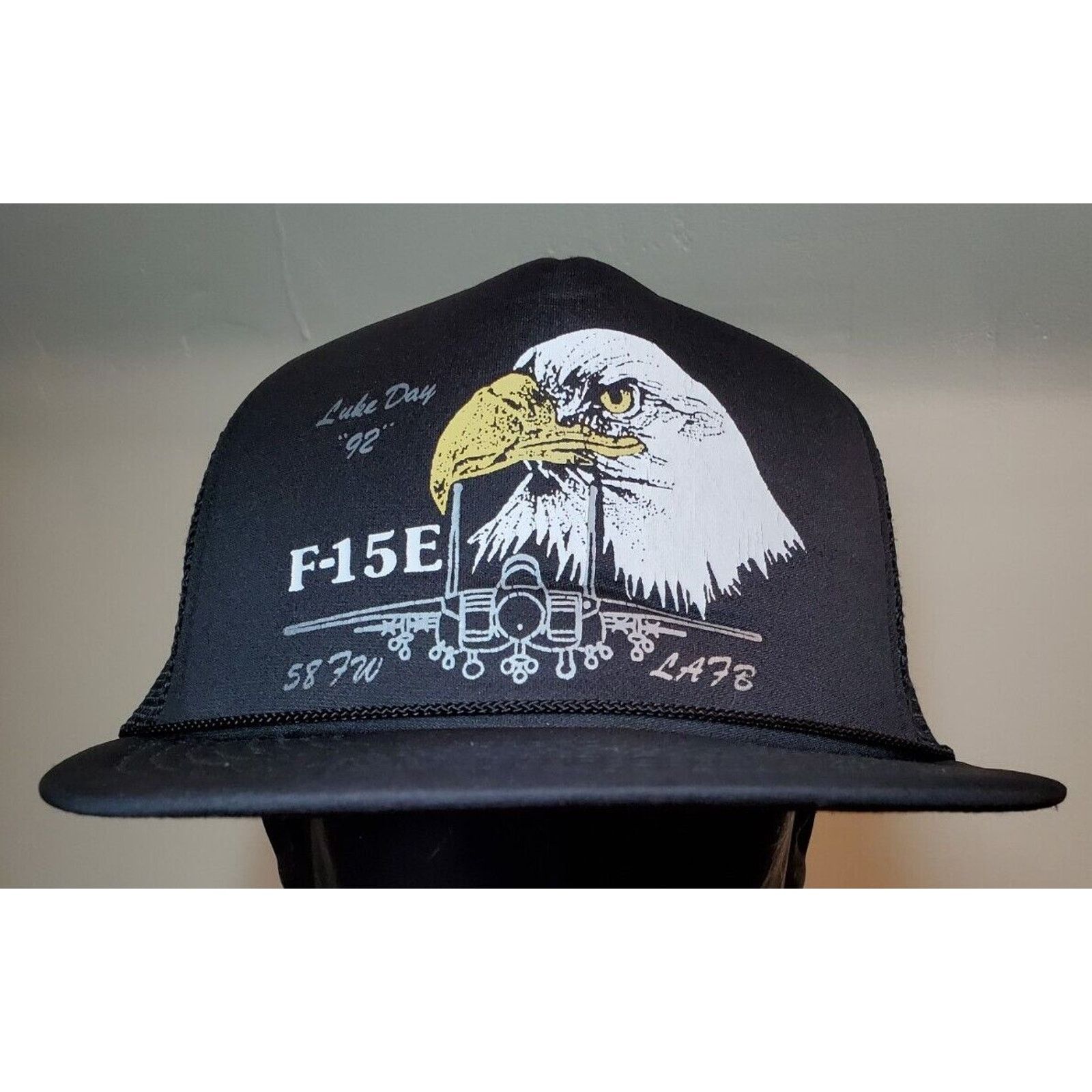 Usaf Vintage F-15E Strike Eagle Trucker Hat Luke Day 92 Cap USAF | Grailed