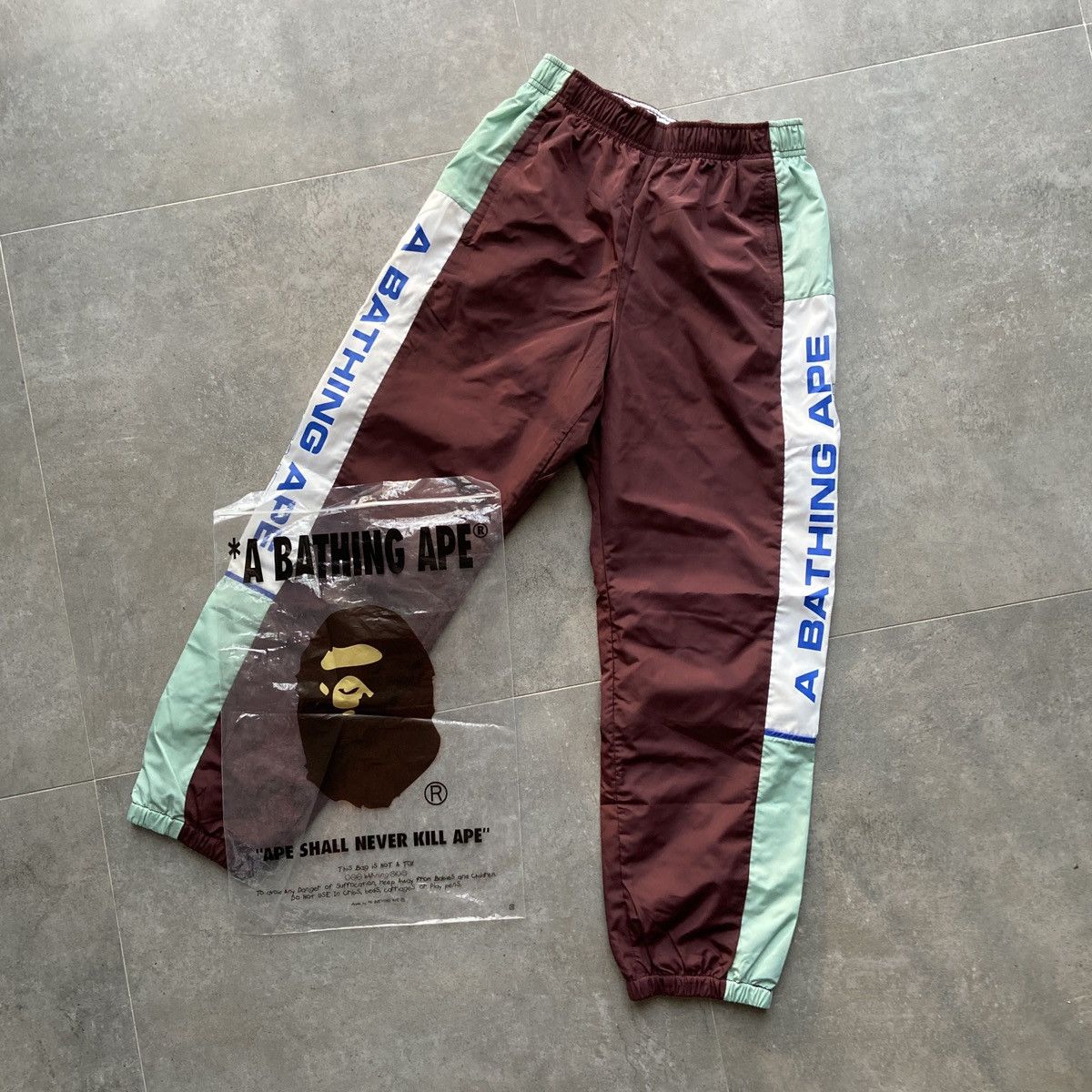 Bape Color Block Track Pants | Grailed