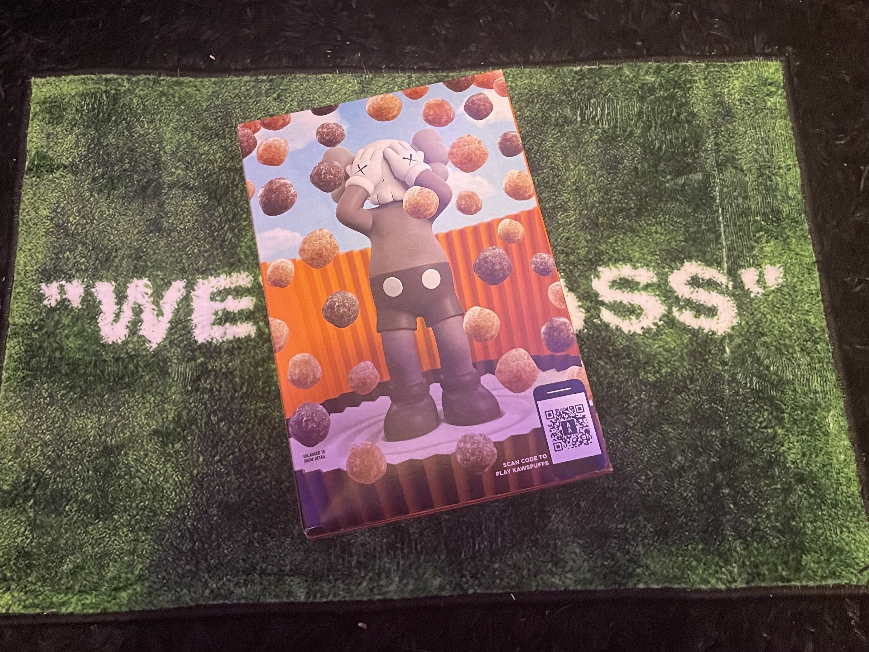 Kaws Kaws Reeses Puffs Cereal Box (Sealed) | Grailed
