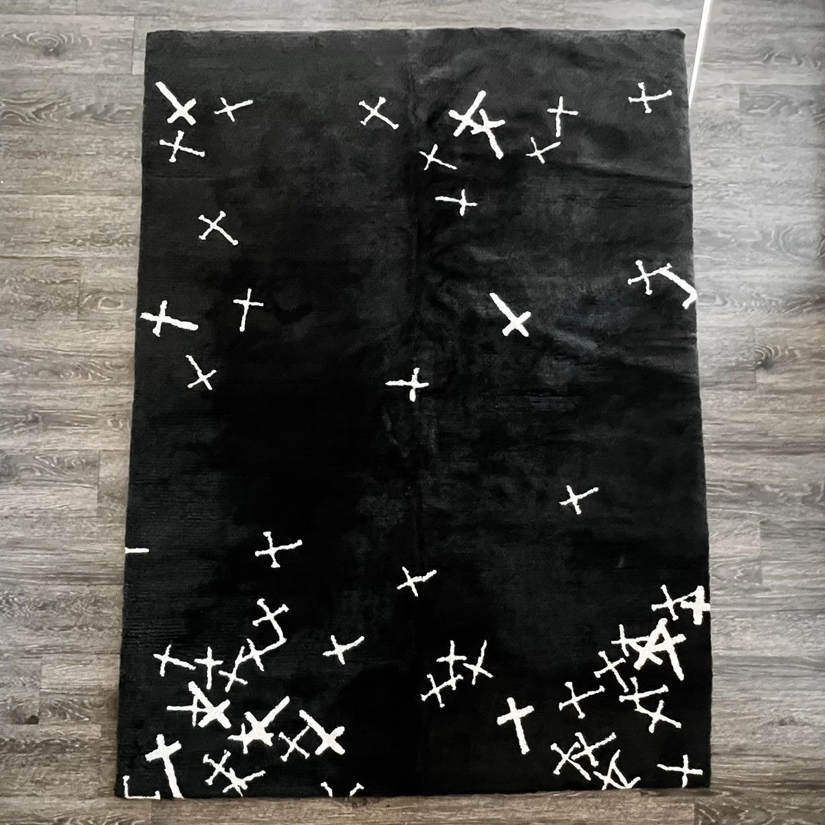 Undercover AW02 - Witches Cell Division Black Crosses Rug | Grailed