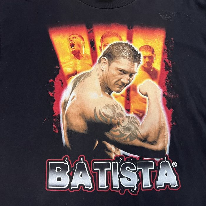 Vintage Vintage WWE 2000s Batista Black T-Shirt Large Wrestling | Grailed