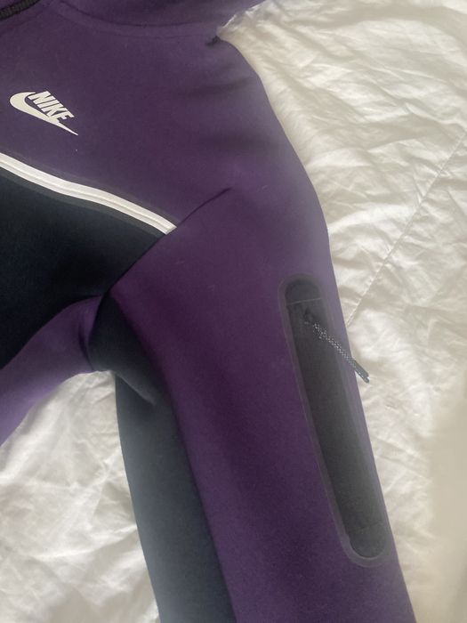 Nike *RARE* Nike Tech fleece purple/black | Grailed