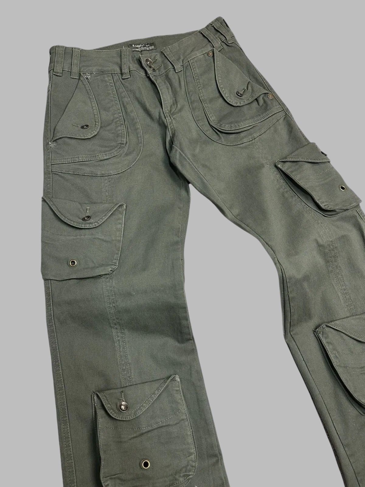 424 Vintage LGB GOA Flare Cargo Pants Tornado Mart Military | Grailed