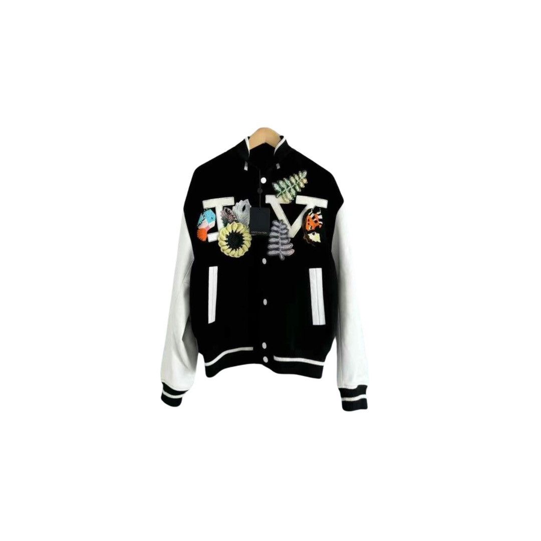 Louis Vuitton Louis Vuitton Crochet Flowers Varsity Jacket | Grailed