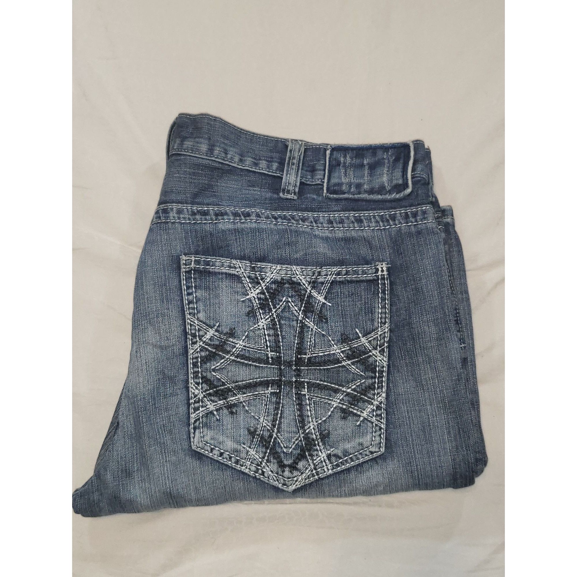 Helix Helix Jeans Men Sz 38 X 30 Slim Straight Leg Blue Denim | Grailed