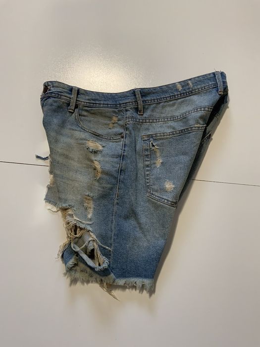 Zara Zara Man Distressed Ripped Frayed Denim Jorts Jean Shorts | Grailed