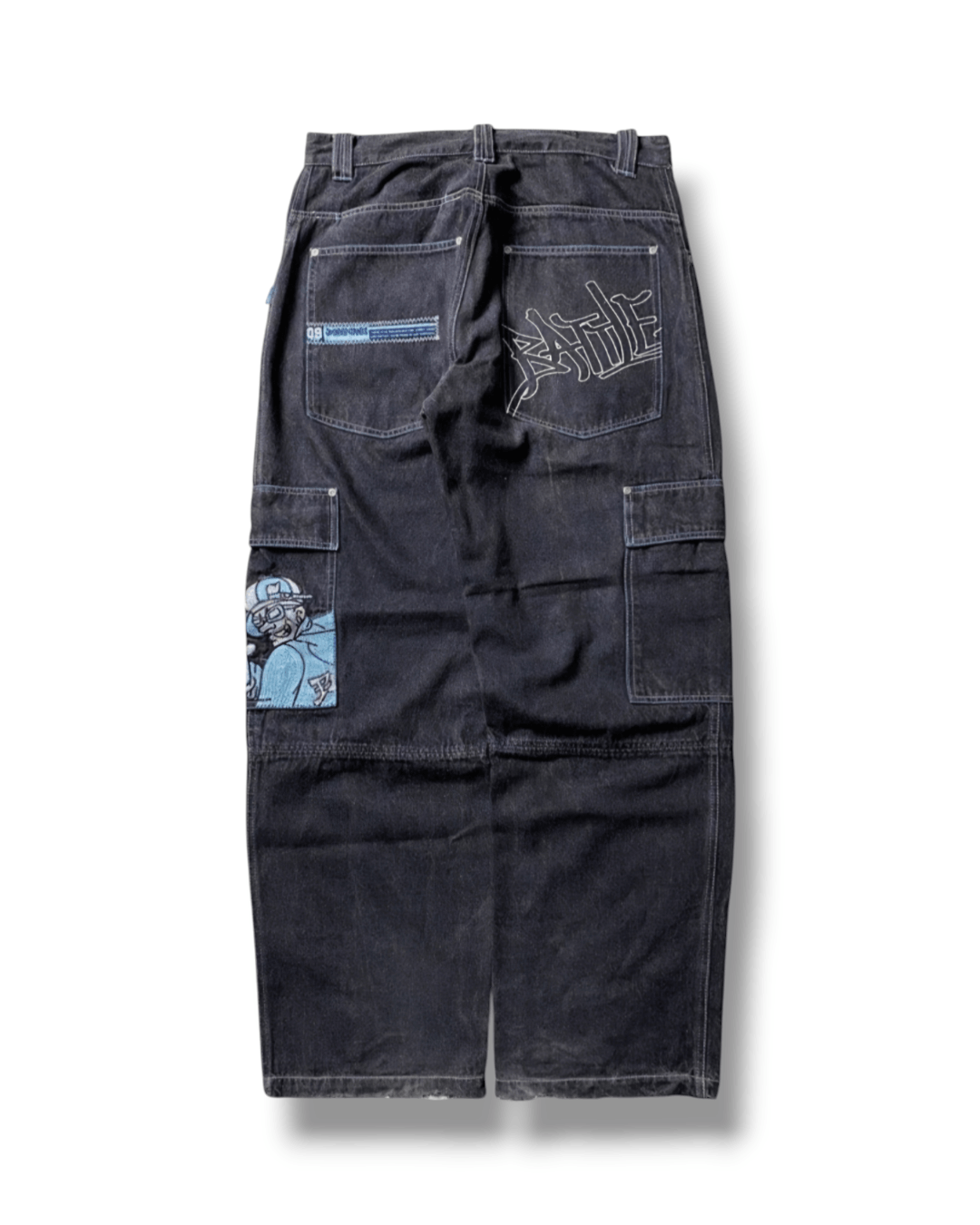 Other Rare Bobby Gang Cargo Baggy Jeans - School Of Hard Knocks | Grailed