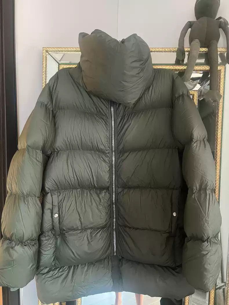 Rick Owens Rick Owens RO 21fw green long down jacket | Grailed