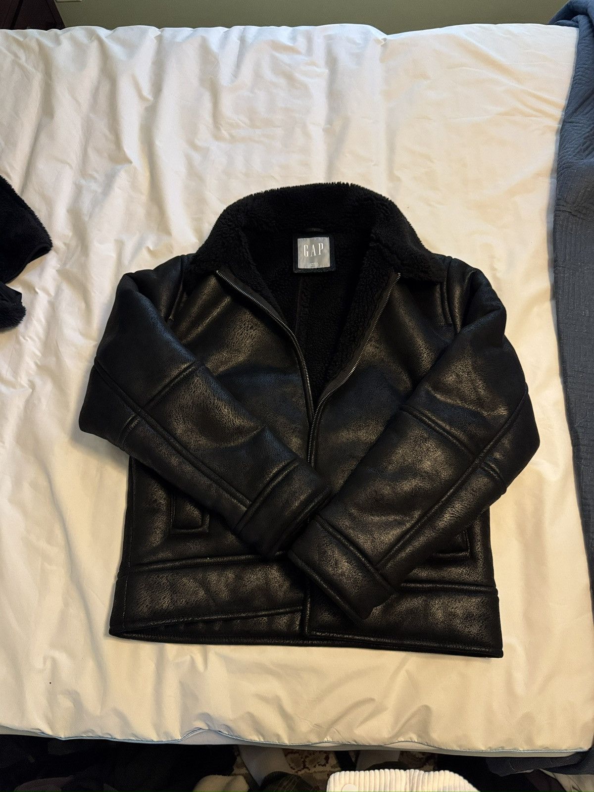 Gap Gap Sherpa Vegan Leather Jacket | Grailed