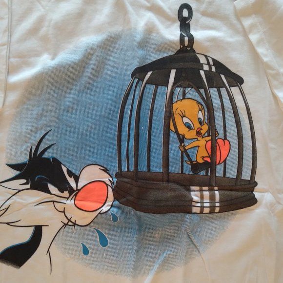 Vintage × Warner Bros DS Vintage 90s Tweety Bird & Sylvester Looney ...