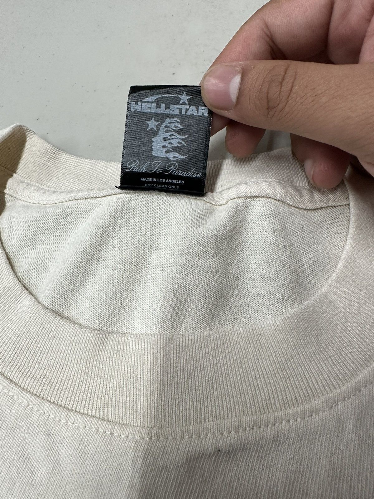 HELLSTAR Hellstar Yoga Tee / Off White | Grailed