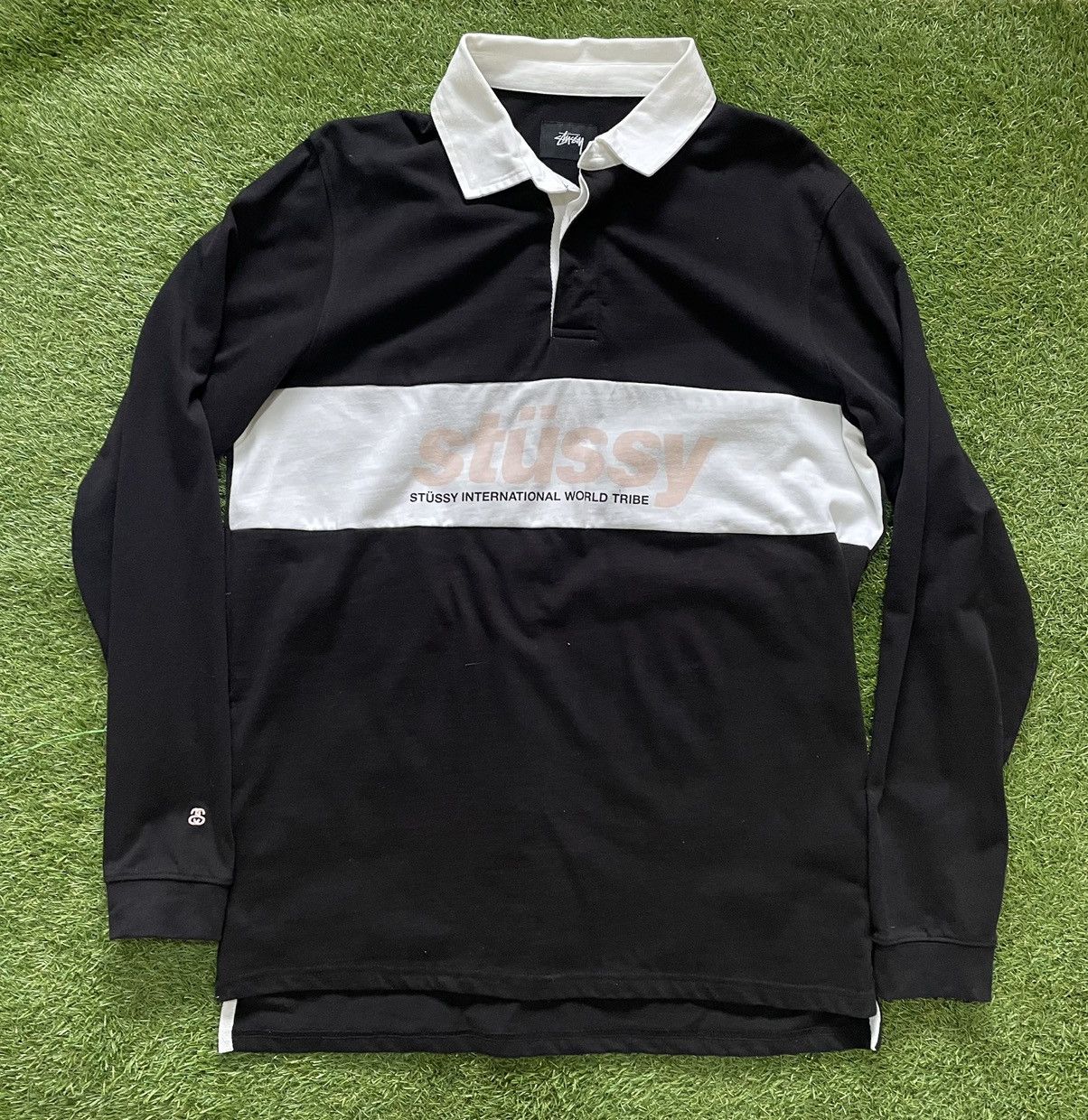 Stussy STUSSY Mens Rugby Jumper Size XL Black Stussy International ...