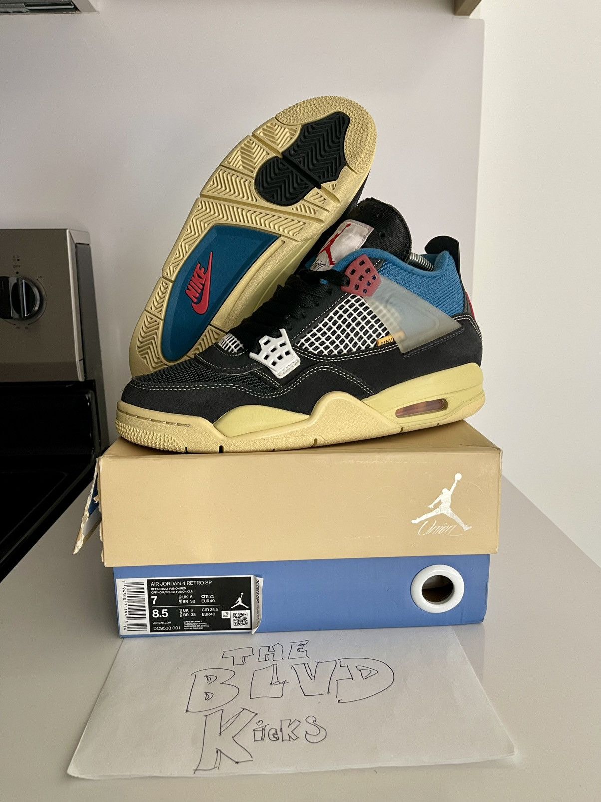 Jordan Brand Union LA x Nike Air Jordan Retro 4 IV SP Off Noir | Grailed