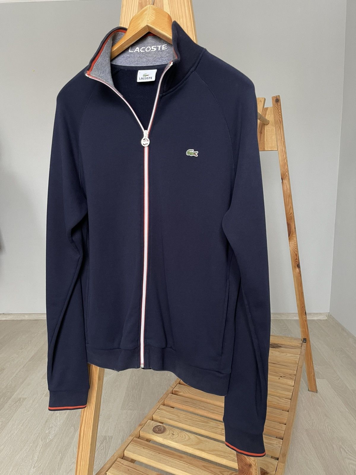 Lacoste × Vintage Lacoste Vintage Full Zip Up Sweatshirt Jacket ...