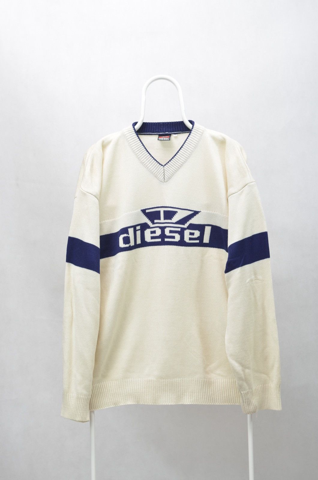 Diesel Vintage 90s Diesel Knitted Big Logo Sweater Sweatshirt Y2K | Grailed