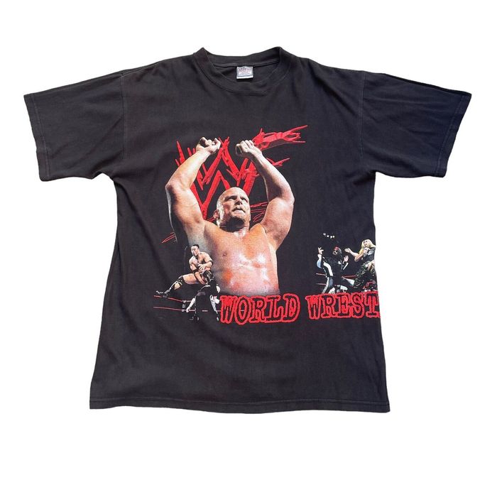 Vintage Wwf The Rock Stone Cold Undertaker DX T-shirt 1998 AOP Rare ...