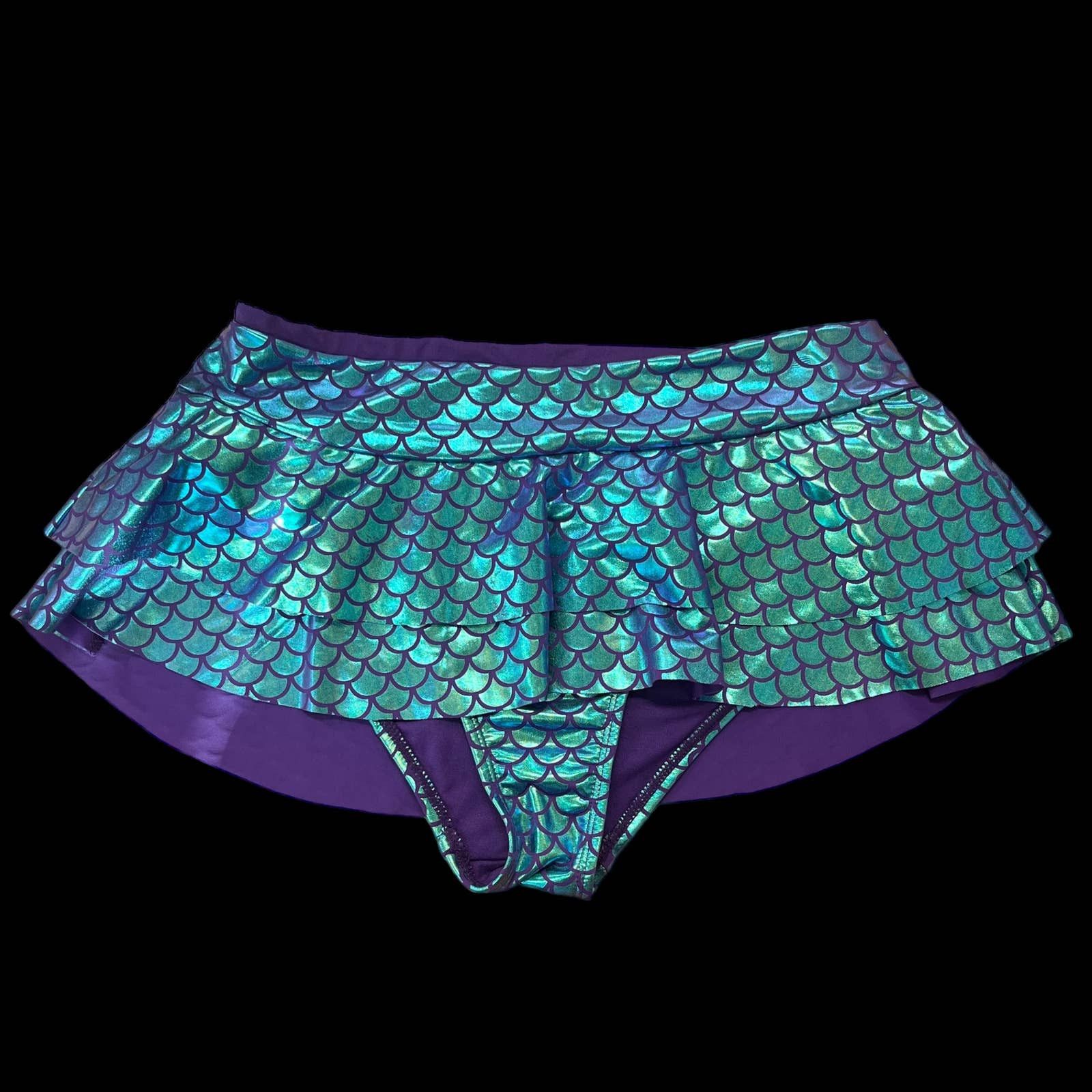 Disney Hot Topic Disney Ariel High Waist Shiny Mermaid Bathing Suit ...