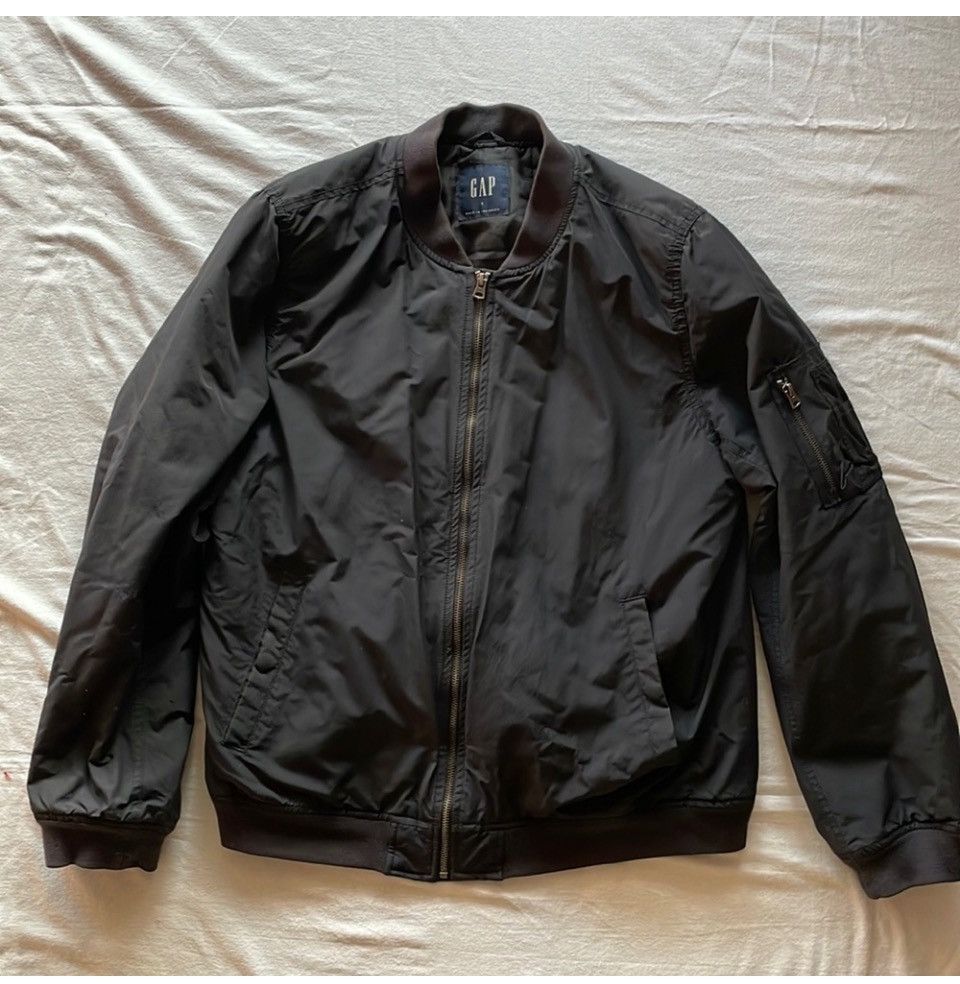 Gap Vintage Gap Black Bomber Jacket | Grailed