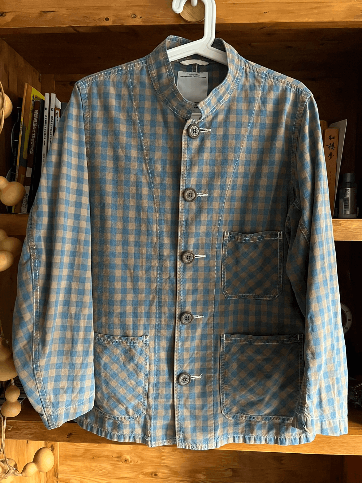 Visvim Sz 2 Rare Visvim 12SS Indigo Dye Plaid Jacket | Grailed