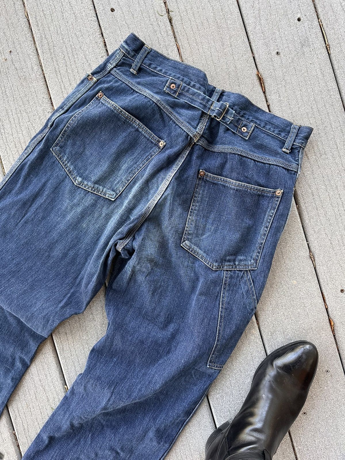 Polo Ralph Lauren RRL Buckle Back Jeans | Double RL Denim Selvedge ...