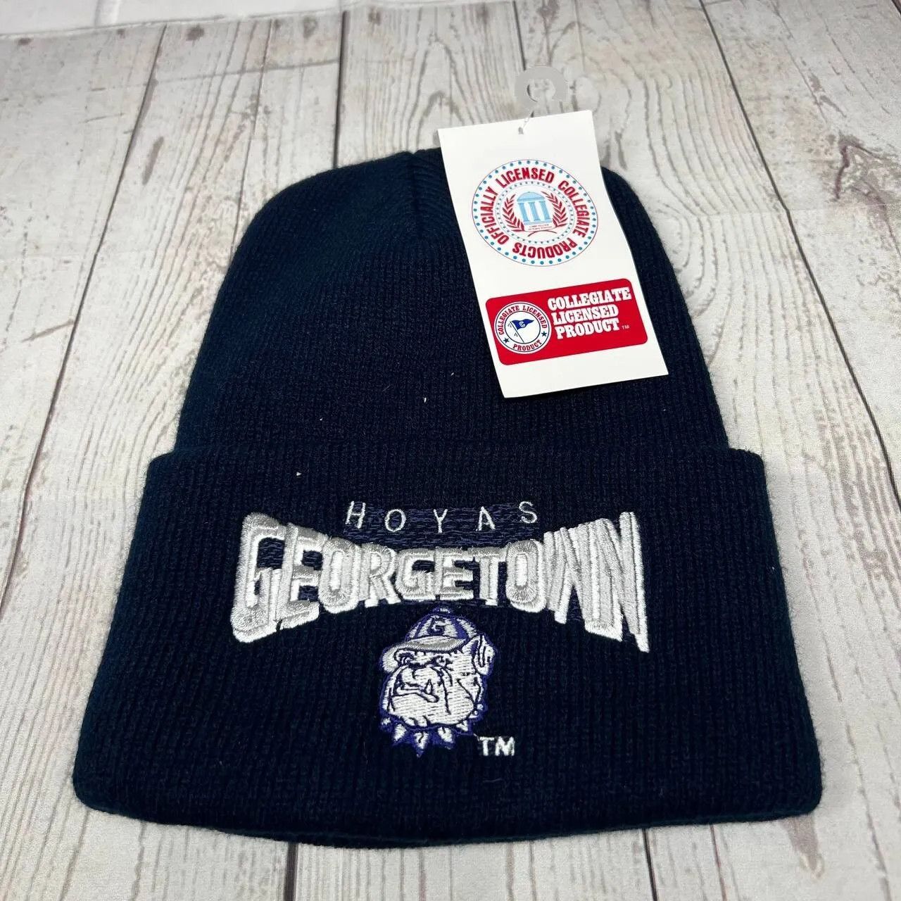 NCAA Vintage Cuffed Georgetown Hoyas Hat Beanie Cap New Men | Grailed