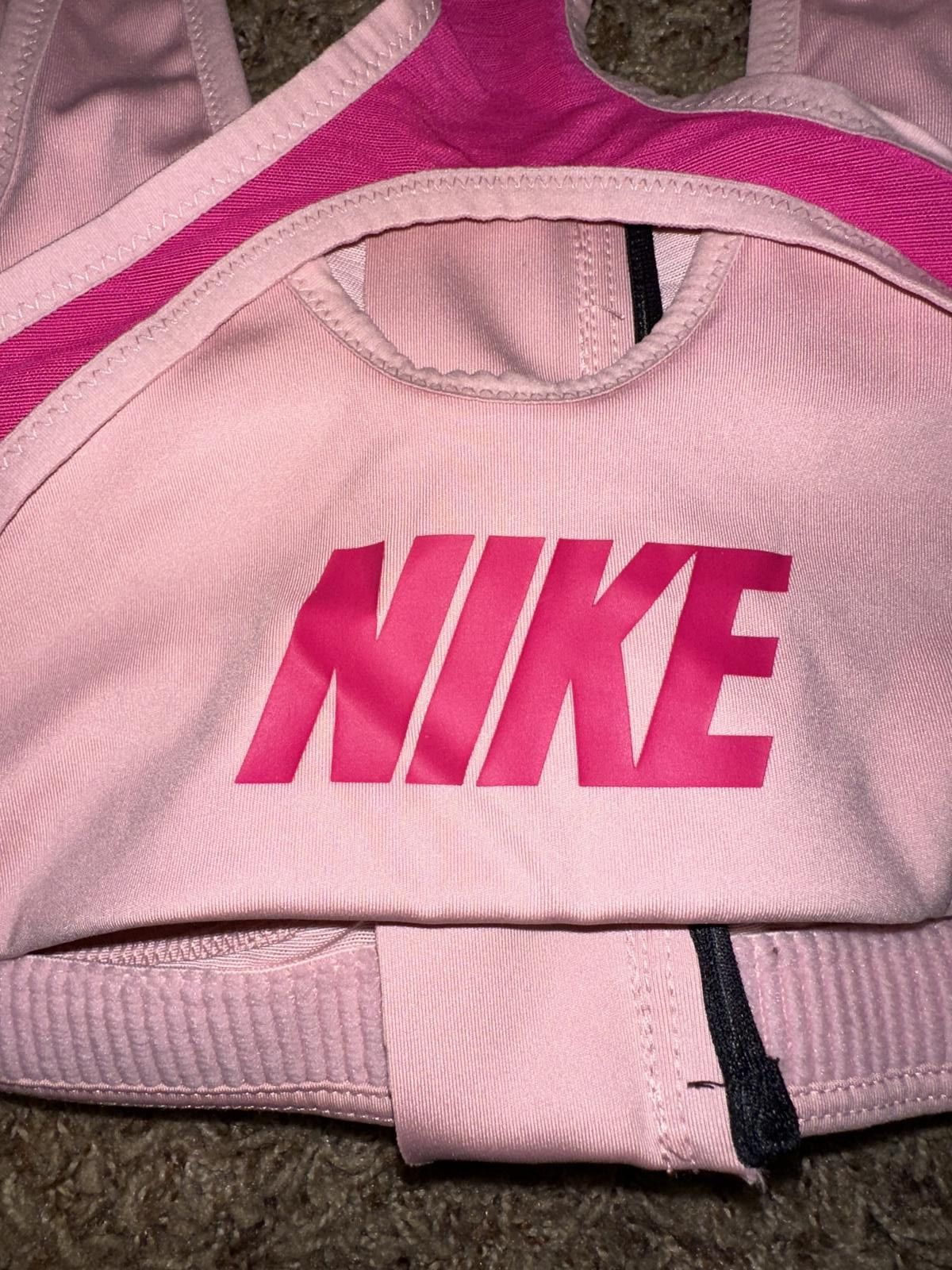 Nike Nike Women’s Dri-Fit. Shape High Support Padded Zip Front Sports ...