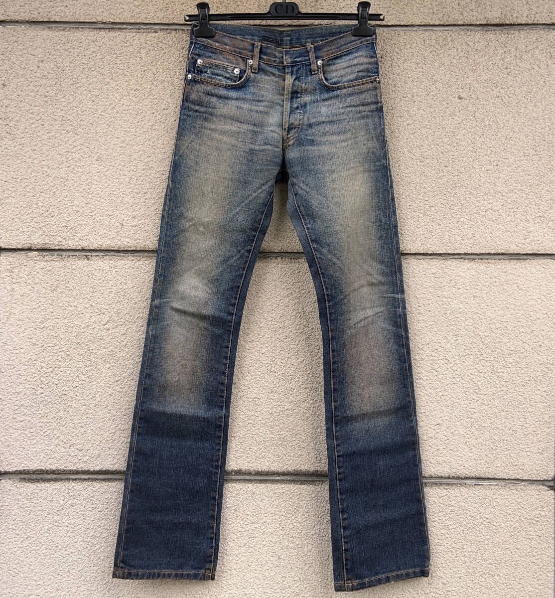 Dior Dior Homme FW05 Orange Overdye Rust Denim Bootcut Jeans | Grailed
